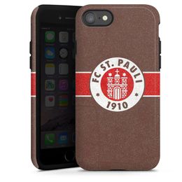 DeinDesign iPhone SE (2020) Handy Panzer Handyh&uuml;lle robuste Outdoor H&uuml;lle Schutzh&uuml;lle gl&auml;nzend Fc St. Pauli Official Licensed Product Logo Tough Case