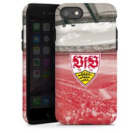 DeinDesign iPhone SE (2020) Handy Panzer Handyh&uuml;lle robuste Outdoor H&uuml;lle Schutzh&uuml;lle gl&auml;nzend Official Licensed Product Vfb Stuttgart Stadium Tough Case