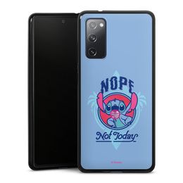 DeinDesign Galaxy S20 FE 5G Handy Silikon H&uuml;lle Case schwarz Handyh&uuml;lle Disney Sayings Lilo & Stitch