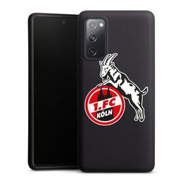 DeinDesign Galaxy S20 FE 5G Handy Premium Silikon H&uuml;lle Handyh&uuml;lle schwarz Case Transparent 1. Fc K&ouml;ln Logo Silikon Premium Case