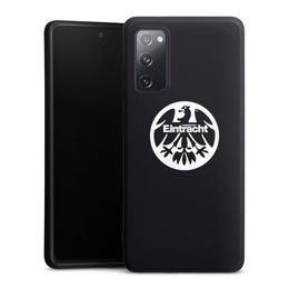 DeinDesign Galaxy S20 FE Handy Premium Silikon H&uuml;lle Handyh&uuml;lle schwarz Case Eintracht Frankfurt Logo Eagle Silikon Premium Case