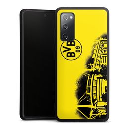 DeinDesign Galaxy S20 FE 5G Handy Premium Silikon H&uuml;lle Handyh&uuml;lle schwarz Case Bvb Borussia Dortmund Stadium Silikon Premium Case