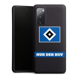 DeinDesign Galaxy S20 FE Handy Premium Silikon H&uuml;lle Handyh&uuml;lle schwarz Case Statement Hsv Hamburger Sv Silikon Premium Case