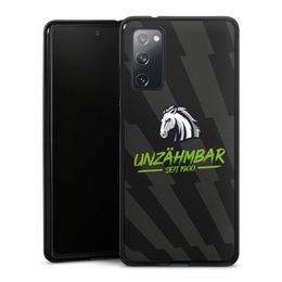 DeinDesign Galaxy S20 FE Handy Silikon H&uuml;lle Case schwarz Handyh&uuml;lle Official Licensed Product Borussia M&ouml;nchengladbach Horse