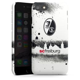 DeinDesign iPhone SE (2020) Handy Premium Case Smartphone Handyh&uuml;lle Schutzh&uuml;lle matt Logo Sc Freiburg Skyline Premium Case