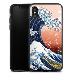 DeinDesign iPhone X Handy Silikon H&uuml;lle Case schwarz Handyh&uuml;lle Die Gro&szlig;e Welle Vor Kanagawa Japan Art