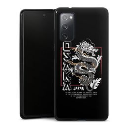 DeinDesign Galaxy S20 FE 5G Handy Silikon H&uuml;lle Case schwarz Handyh&uuml;lle Japan Dragon Ocean
