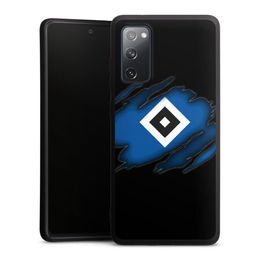 DeinDesign Galaxy S20 FE Handy Premium Silikon H&uuml;lle Handyh&uuml;lle schwarz Case Official Licensed Product Hsv Hamburger Sv Silikon Premium Case