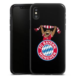 DeinDesign iPhone X Handy Silikon H&uuml;lle Case schwarz Handyh&uuml;lle Bernie Official Licensed Product Fc Bayern M&uuml;nchen