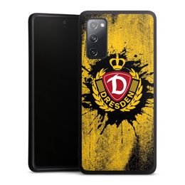 DeinDesign Galaxy S20 FE Handy Premium Silikon H&uuml;lle Handyh&uuml;lle schwarz Case Official Licensed Product Soccer Sg Dynamo Dresden Silikon Premium Case