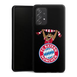 DeinDesign Galaxy A52s 5G Handy Premium Silikon H&uuml;lle Handyh&uuml;lle schwarz Case Fc Bayern M&uuml;nchen Bernie Official Licensed Product Silikon Premium Case