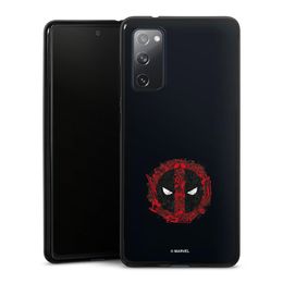 DeinDesign Galaxy S20 FE Handy Silikon H&uuml;lle Case schwarz Handyh&uuml;lle Deadpool Marvel Logo