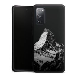 DeinDesign Galaxy S20 FE 5G Handy Premium Silikon H&uuml;lle Handyh&uuml;lle schwarz Case Snow Mountain Mountain Top Silikon Premium Case