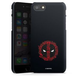 DeinDesign iPhone SE (2020) Handy Premium Case Smartphone Handyh&uuml;lle Schutzh&uuml;lle matt Deadpool Marvel Logo Premium Case