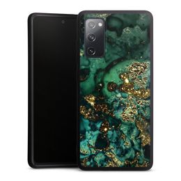 DeinDesign Galaxy S20 FE 5G Handy Premium Silikon H&uuml;lle Handyh&uuml;lle schwarz Case Muster Glitzer Marble Silikon Premium Case