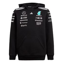 adidas Performance Sportsweatshirt 'Mercedes - AMG Petronas Formula One Team' Jungen Größe 128 aqua / schwarz / weiß