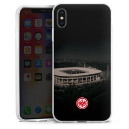 DeinDesign iPhone Xs Max Handy Silikon H&uuml;lle Case transparent Handyh&uuml;lle Stadium Official Licensed Product Eintracht Frankfurt Silikon Case