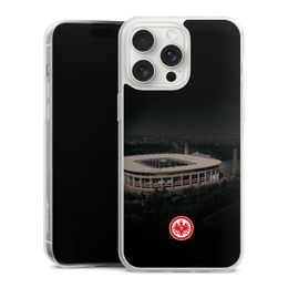 DeinDesign iPhone 15 Pro Max Handy Silikon H&uuml;lle Case transparent Handyh&uuml;lle Stadium Official Licensed Product Eintracht Frankfurt Silikon Case