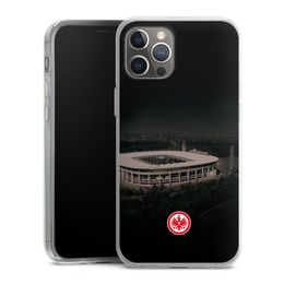 DeinDesign iPhone 12 Pro Max Handy Silikon H&uuml;lle Case transparent Handyh&uuml;lle Stadium Official Licensed Product Eintracht Frankfurt Silikon Case