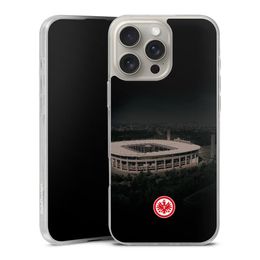 DeinDesign iPhone 16 Pro Max Handy Silikon H&uuml;lle Case transparent Handyh&uuml;lle Stadium Official Licensed Product Eintracht Frankfurt Silikon Case