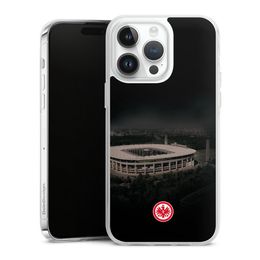DeinDesign iPhone 14 Pro Max Handy Silikon H&uuml;lle Case transparent Handyh&uuml;lle Stadium Official Licensed Product Eintracht Frankfurt Silikon Case