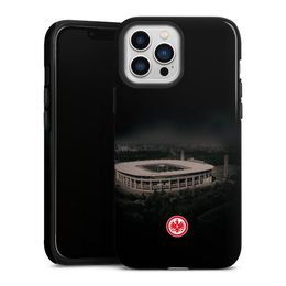 DeinDesign iPhone 13 Pro Max Handy Panzer Handyh&uuml;lle robuste Outdoor H&uuml;lle Schutzh&uuml;lle gl&auml;nzend Stadium Official Licensed Product Eintracht Frankfurt Tough Case