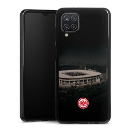 DeinDesign Galaxy A12 Handy Silikon H&uuml;lle Case schwarz Handyh&uuml;lle Eintracht Frankfurt Official Licensed Product Stadium