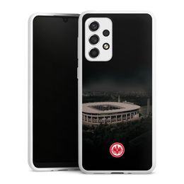 DeinDesign Galaxy A33 5G Handy Silikon H&uuml;lle Case wei&szlig; Handyh&uuml;lle Eintracht Frankfurt Official Licensed Product Stadium Silikon Case