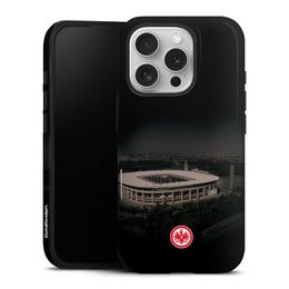 DeinDesign iPhone 16 Pro Handy Panzer Handyh&uuml;lle robuste Outdoor H&uuml;lle Schutzh&uuml;lle gl&auml;nzend Stadium Official Licensed Product Eintracht Frankfurt Tough Case