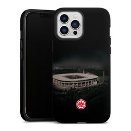 DeinDesign iPhone 13 Pro Max Handy Panzer Handyh&uuml;lle robuste Outdoor H&uuml;lle Schutzh&uuml;lle matt Stadium Official Licensed Product Eintracht Frankfurt Tough Case