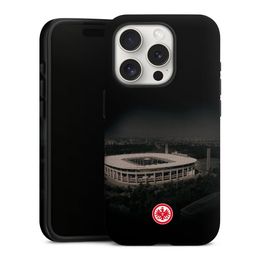 DeinDesign iPhone 15 Pro Handy Panzer Handyh&uuml;lle robuste Outdoor H&uuml;lle Schutzh&uuml;lle matt Stadium Official Licensed Product Eintracht Frankfurt Tough Case