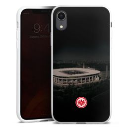 DeinDesign iPhone Xr Handy Silikon H&uuml;lle Case wei&szlig; Handyh&uuml;lle Stadium Official Licensed Product Eintracht Frankfurt Silikon Case