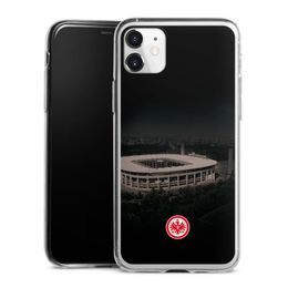 DeinDesign iPhone 11 Handy Slim Case Silikon Handyh&uuml;lle transparent H&uuml;lle extra d&uuml;nn Official Licensed Product Stadium Eintracht Frankfurt Silikon Slim Case