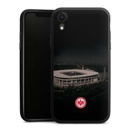 DeinDesign iPhone Xr Handy Premium Silikon H&uuml;lle Handyh&uuml;lle schwarz Case Stadium Official Licensed Product Eintracht Frankfurt Silikon Premium Case