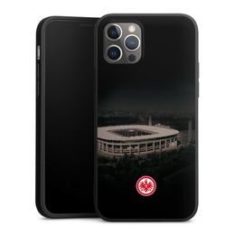 DeinDesign iPhone 12 Pro Handy Premium Silikon H&uuml;lle Handyh&uuml;lle schwarz Case Stadium Official Licensed Product Eintracht Frankfurt Silikon Premium Case