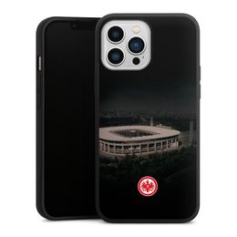 DeinDesign iPhone 13 Pro Max Handy Premium Silikon H&uuml;lle Handyh&uuml;lle schwarz Case Stadium Official Licensed Product Eintracht Frankfurt Silikon Premium Case