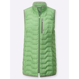 WITT Damen Steppweste aus recyceltem Polyester, apfel, Gr&ouml;&szlig;e 36