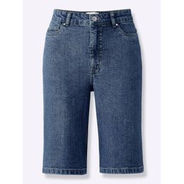 Heine Witt Damen Jeansshort in 5-Pocket-Form, blue-stone-washed, Gr&ouml;&szlig;e 38