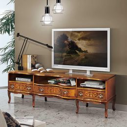 Pharao24.de Fernsehtisch in Nussbaumfarben Barock Design