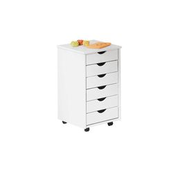 Pharao24.de Rollcontainer mit Schubladen Rollbar