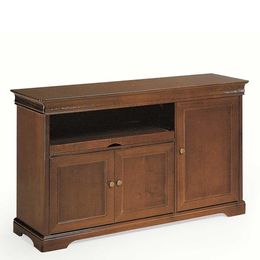 Pharao24.de Fernsehunterschrank klassisch in Nussbaumfarben 128x78x45 cm