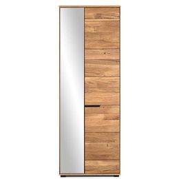 Pharao24.de Dielenschrank mit Spiegel in Eichefarben modernes Design