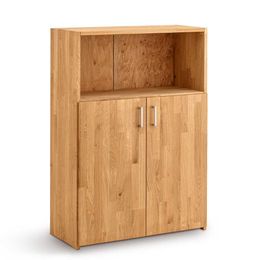 Pharao24.de Büroschrank Wildeiche geölt 2 türig modernem Design