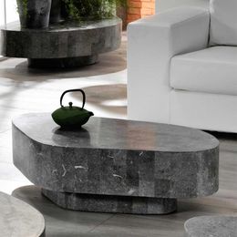 Pharao24.de Stein Couchtisch in Grau schwebend