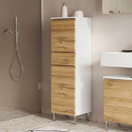 Pharao24.de Moderner Badezimmer Midischrank Made in Germany 120 cm hoch