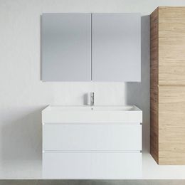 RIHO Spring RISE Waschtisch-Set inkl. Spiegelschrank, mit Gehrung 100 cm
