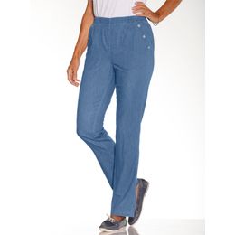 WITT Damen Schlupfjeans aus reiner Baumwolle, blue-bleached, Gr&ouml;&szlig;e 40