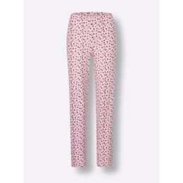 w&auml;schepur w&auml;schepur Damen Pyjama aus Flanell, hellros&eacute;-grau-getupft, Gr&ouml;&szlig;e 44/46