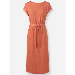 WITT Damen Jerseykleid in Struktur-Qualit&auml;t, papaya, Gr&ouml;&szlig;e 54