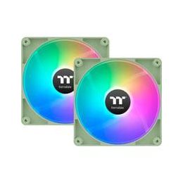 Thermaltake CT140 ARGB Sync PC Cooling Fan Matcha Green, Geh&auml;usel&uuml;fter hellgr&uuml;n, 2er Pack, 140 mm